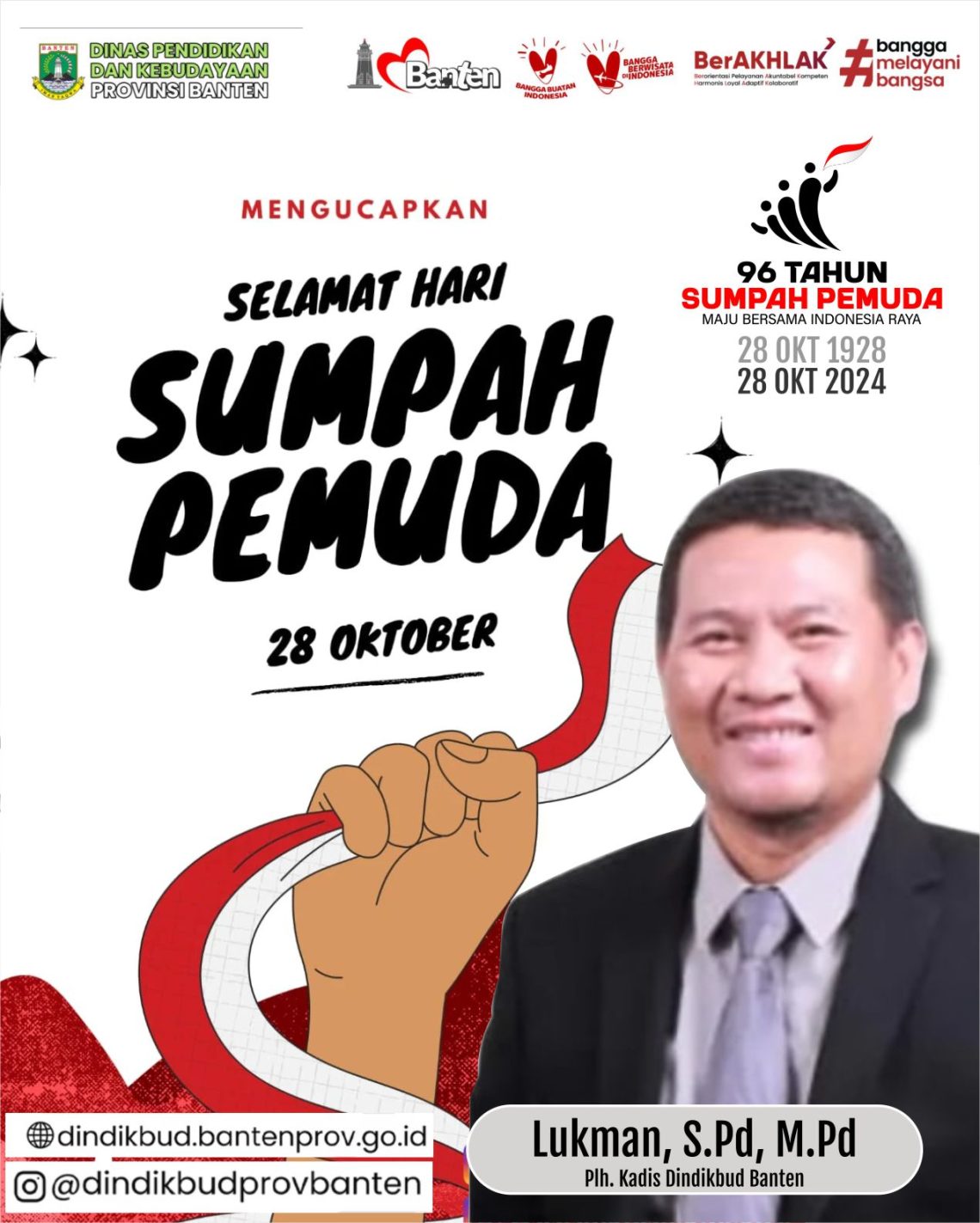 Dinas Pendidikan Dan Kebudayaan Provinsi Banten Mengucapkan Selamat Hari Sumpah Pemuda Ke-96 ...